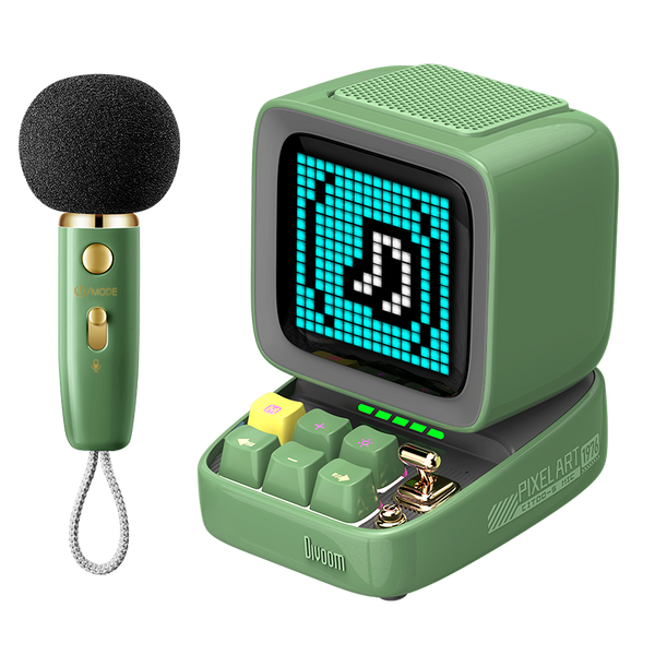 Parlante bluetooth Divoom - DITOO 5 M pixel art y karaoke 👾 🎤 - Wood ...